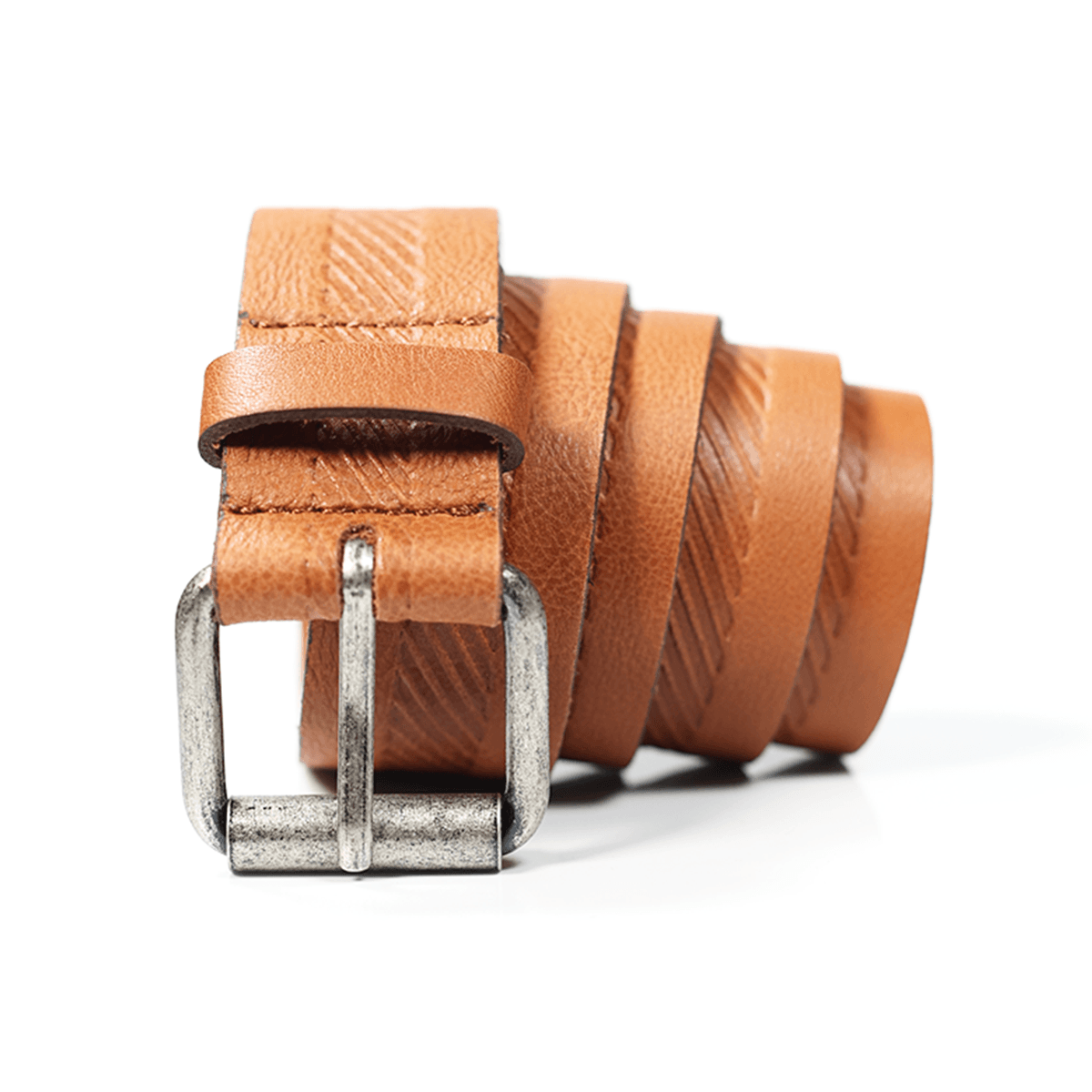 Billabong Men's Brown Buffalo Leather Belt (S07) - Walmart.com