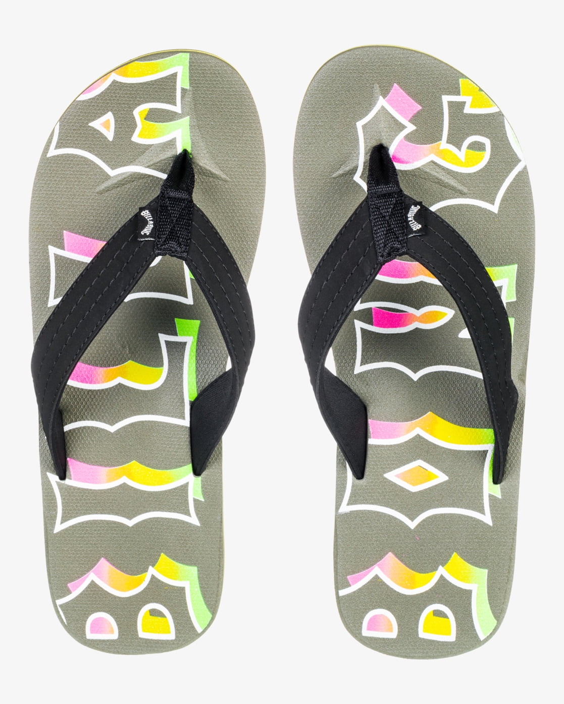 Billabong Men's Open Toe Sandals ~ All Day Theme Military Grey ...