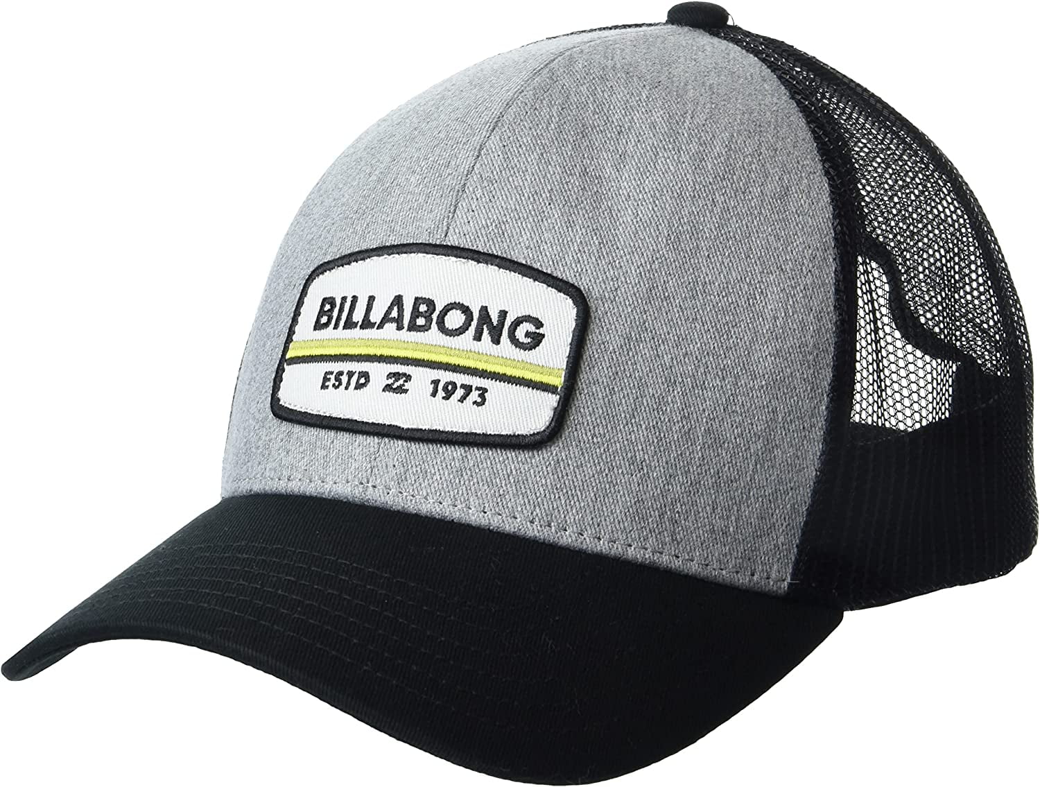 Billabong Men's Walled Retro Embroidered Logo Established 1973 Trucker ...
