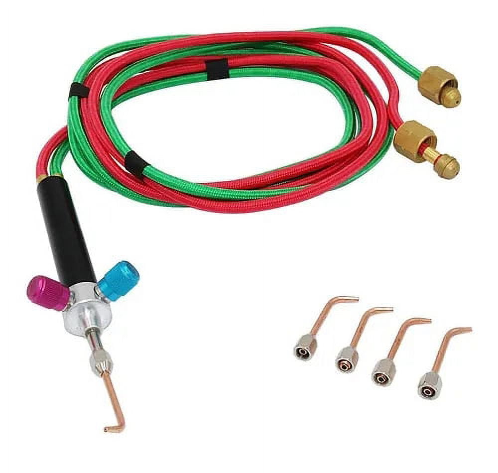 Mini Oxygen Torch Kit, Oxy Acetylene/Propane Gas Welding Torch with 5 ...