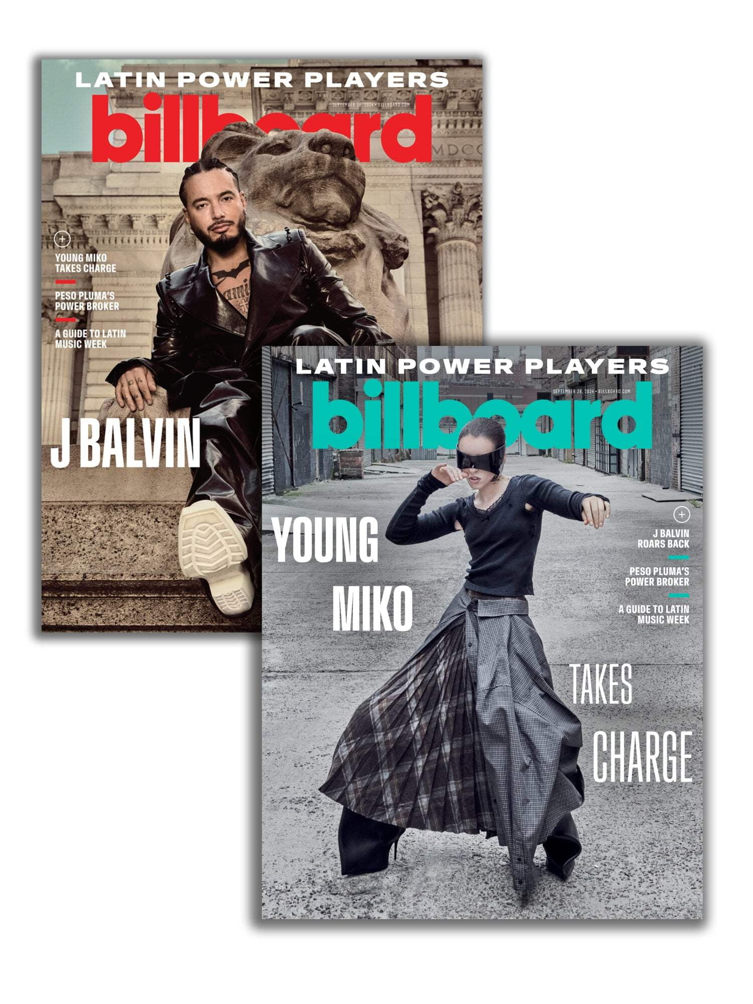 Billboard - 24.09.28 Edition: J Balvin Roars Back, Young Miko Takes Charge, Peso Pluma's Broker ...