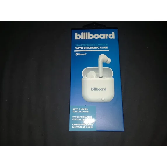 Billboard Bluetooth True Wireless Earbuds W/Microphone Charging Case 8 ...