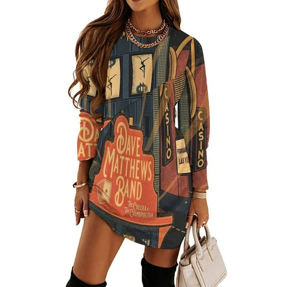 Billboard DAVE MATEWS Long Sleeved Dress summer dresses ladies 2024 ...