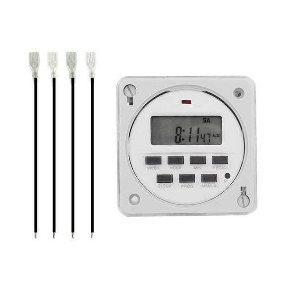 Billboard Timer LCD Time Switch Rechargeable Battery Backup 16 On/off ...