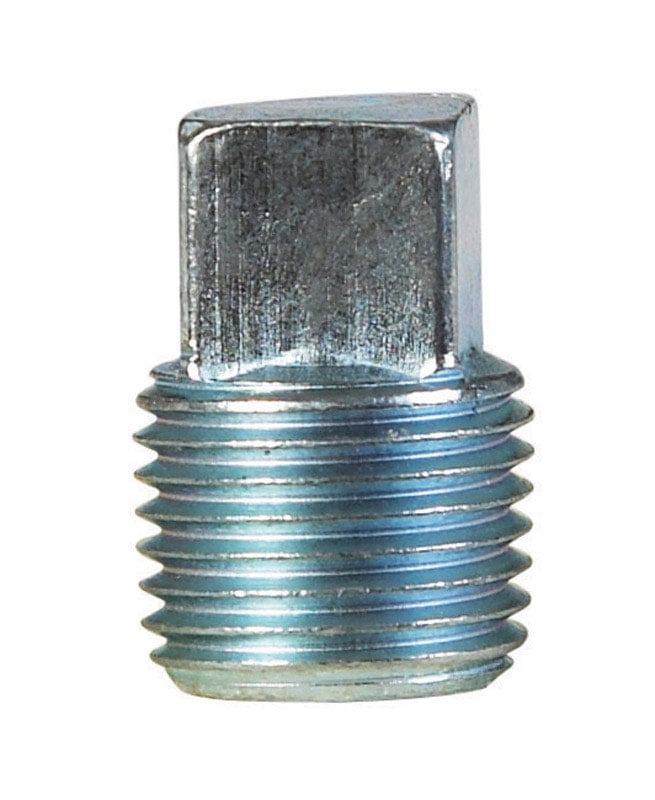 Billco Corporation 3/8 in. MPT Galvanized Square Head Plug - Walmart ...