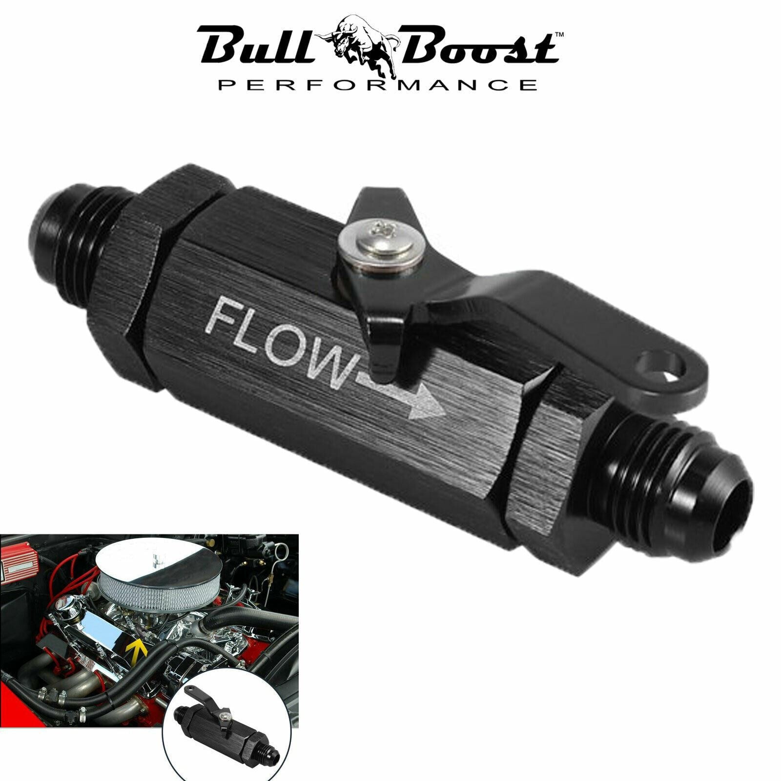 Billet AN6 Shut Off Valve Fuel Shut Cut Off Valve W/ Cable Lever For ...
