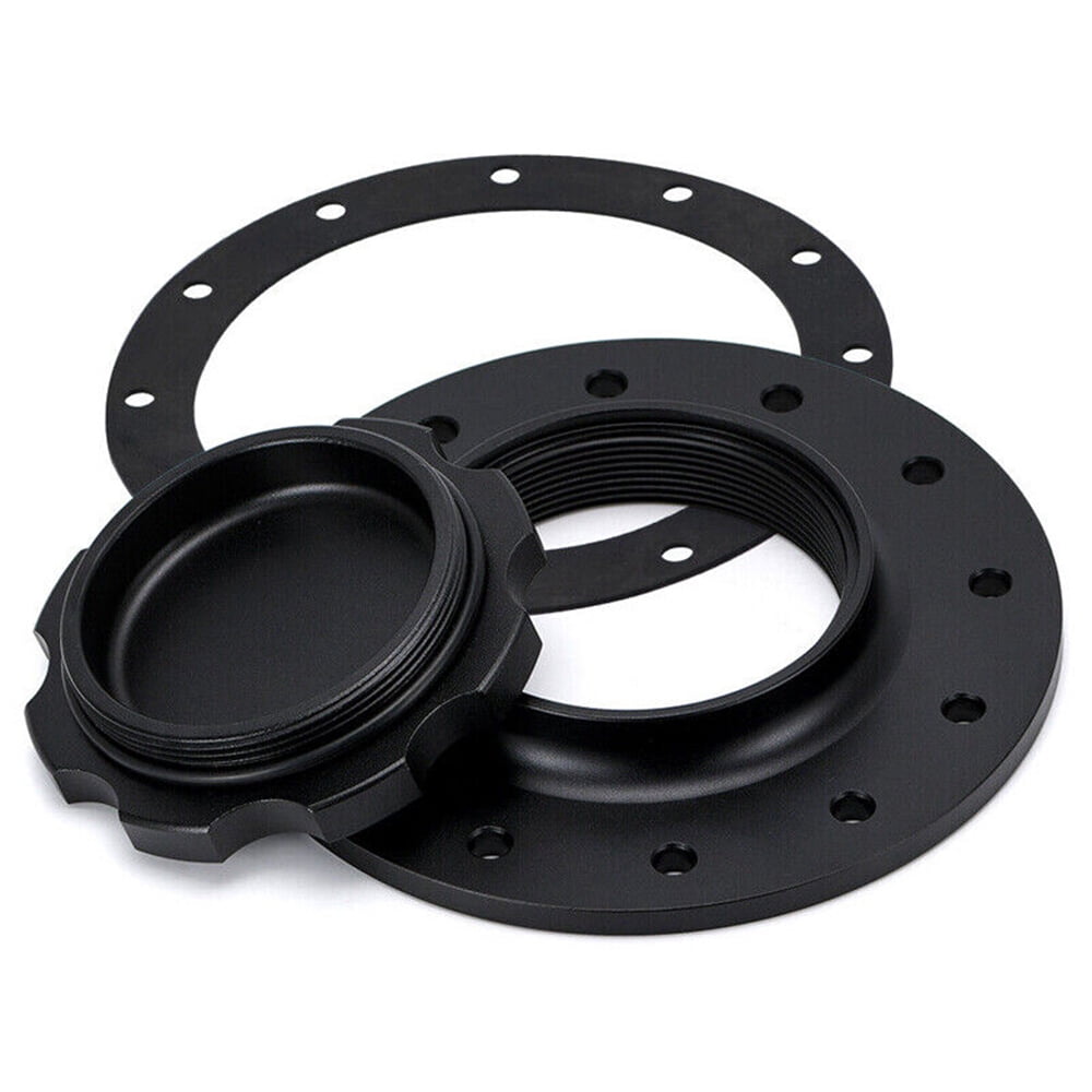 Billet Aluminum Easy Fill Fuel Cell Gas Cap W/ 12 Hole Cell Bung ...