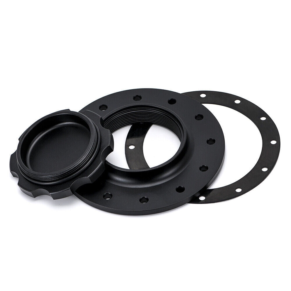Billet Aluminum Easy Fill Fuel Cell Gas Cap W/ 12 Hole Cell Bung and ...