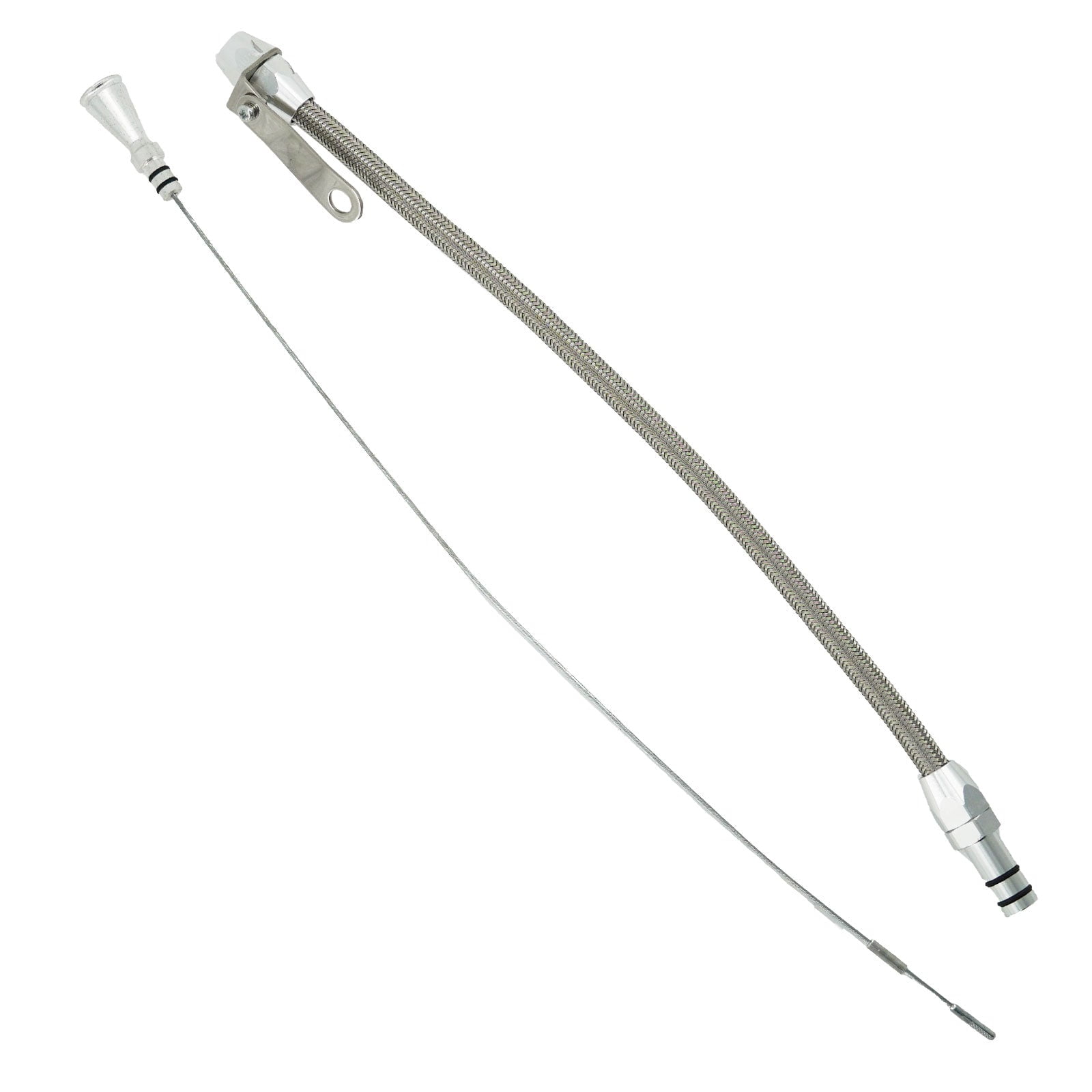 Billet Aluminum JZ Engine Steel Braided Oil Dipstick 1JZ 2JZ Supra Swap ...
