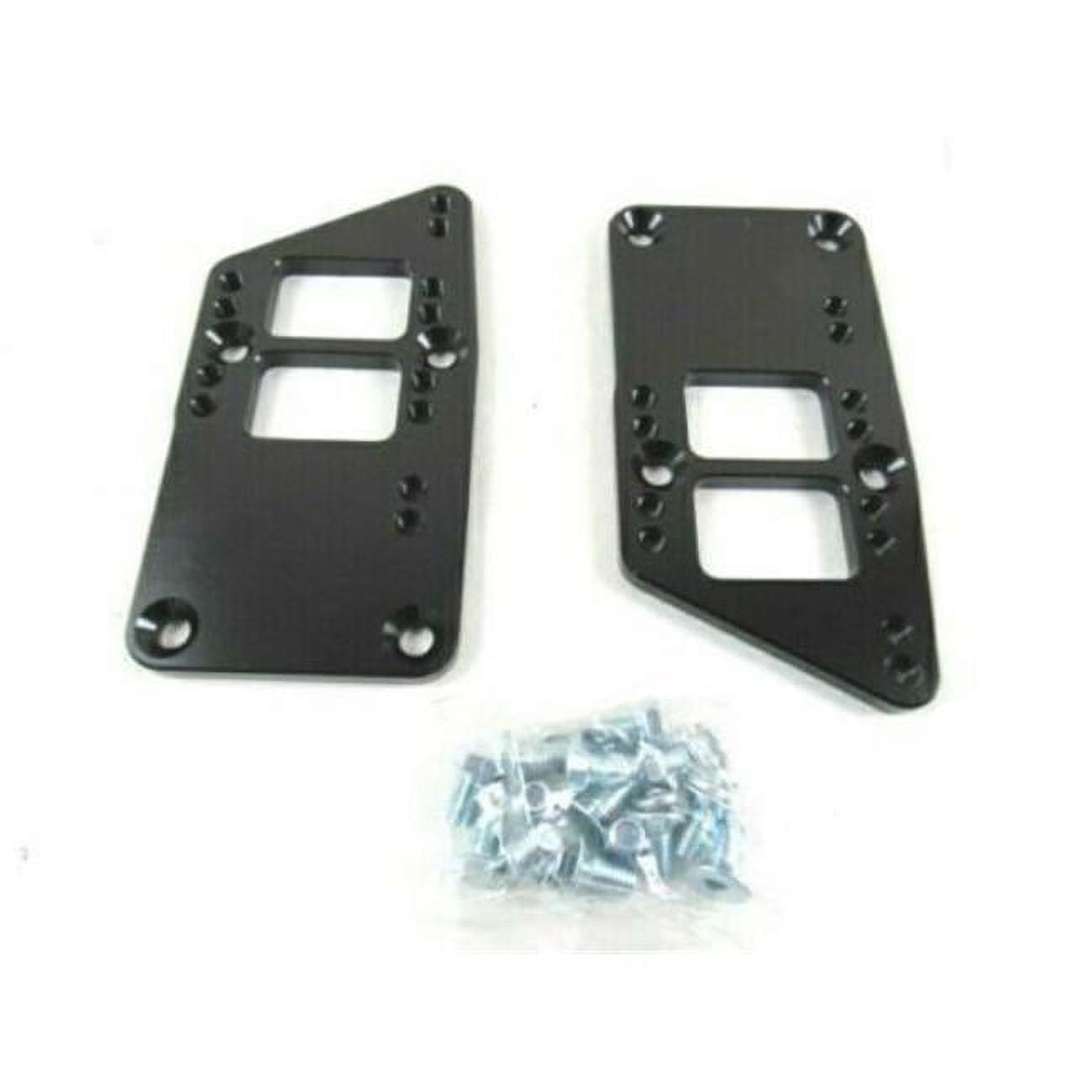 Billet Aluminum LS Swap Conversion Motor Mount Adapter Plates, Black ...