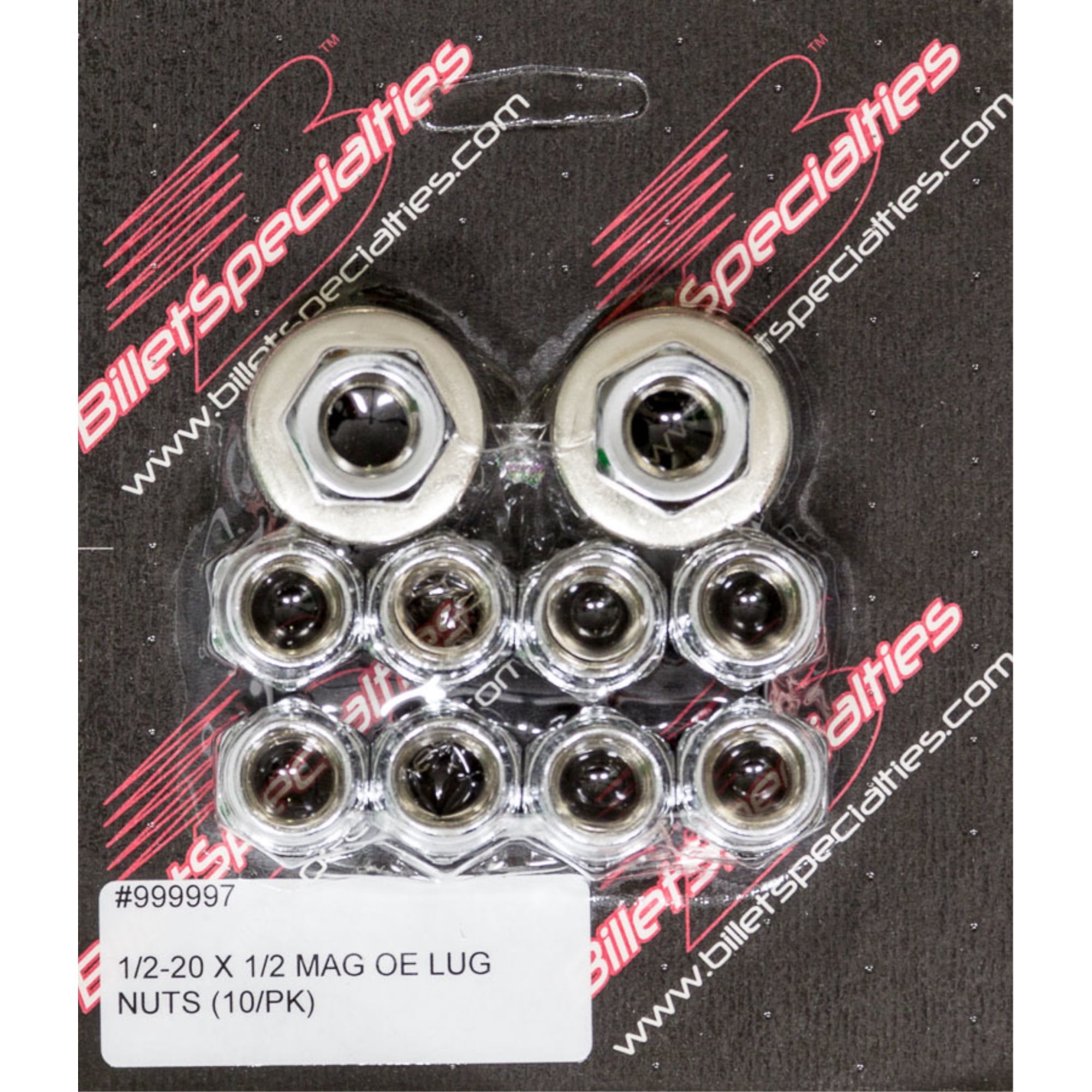 1/2-20 X 1/2 Mag Lug Nuts (10/PK) - Walmart.com