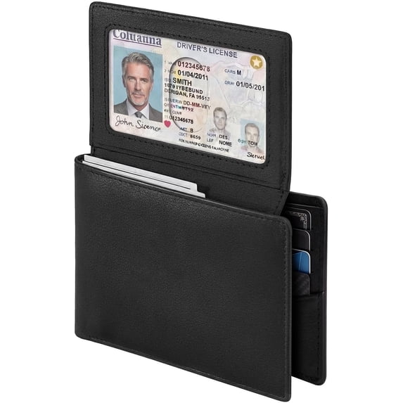 Billfold Wallet for Men: RFID Blocking Slim Bifold, 12 Card Slots & 2 ...