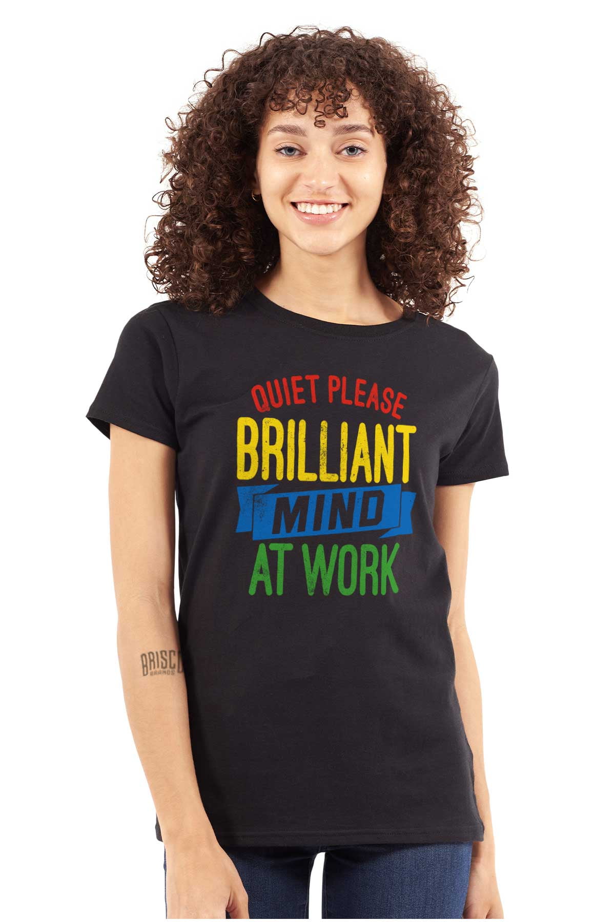 Billiant Mind Autism Awareness Womens Slim Fit Graphic Tee Brisco ...