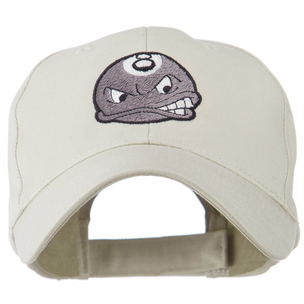 Billiard 8 Ball Face Embroidery Cap - Stone OSFM - Walmart.com
