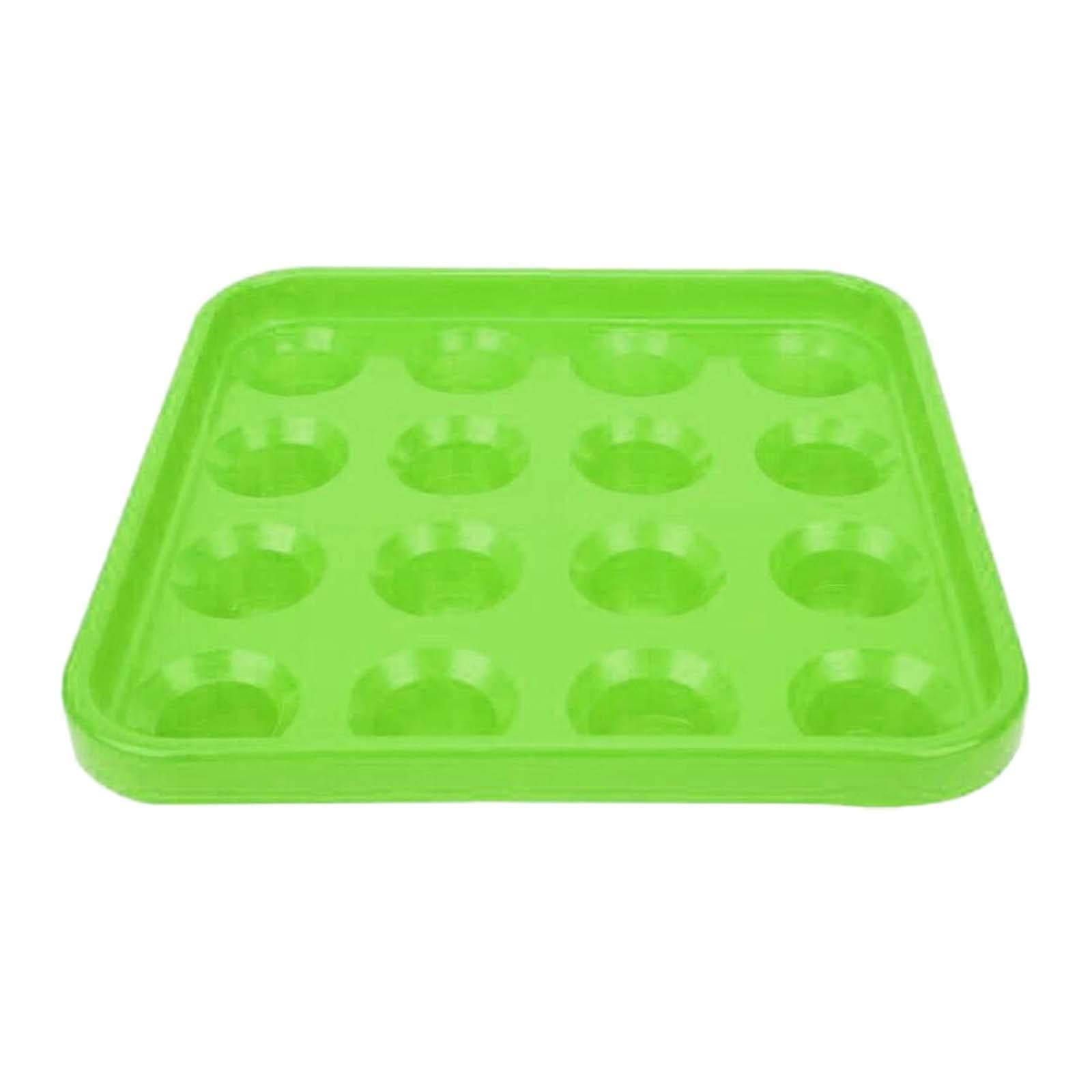 Baosity Billiard Ball Holder Tray, 16 Holes, Portable Durable Pool ...