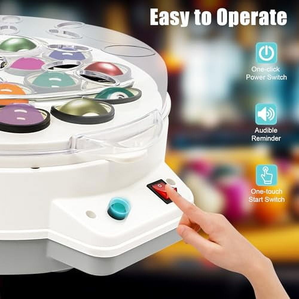 Billiard Balls Cleaning Machine 110V 180W 1000RPM Automatic Electronic ...