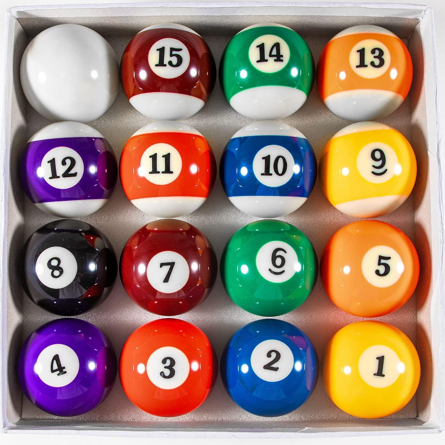 Billiard Balls Set 2-1/4" Regulation Size Pool Table Balls for ...
