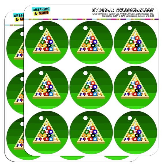 Eight Ball Pool Billiards 18 2" Planner Calendar Scrapbooking Crafting ...