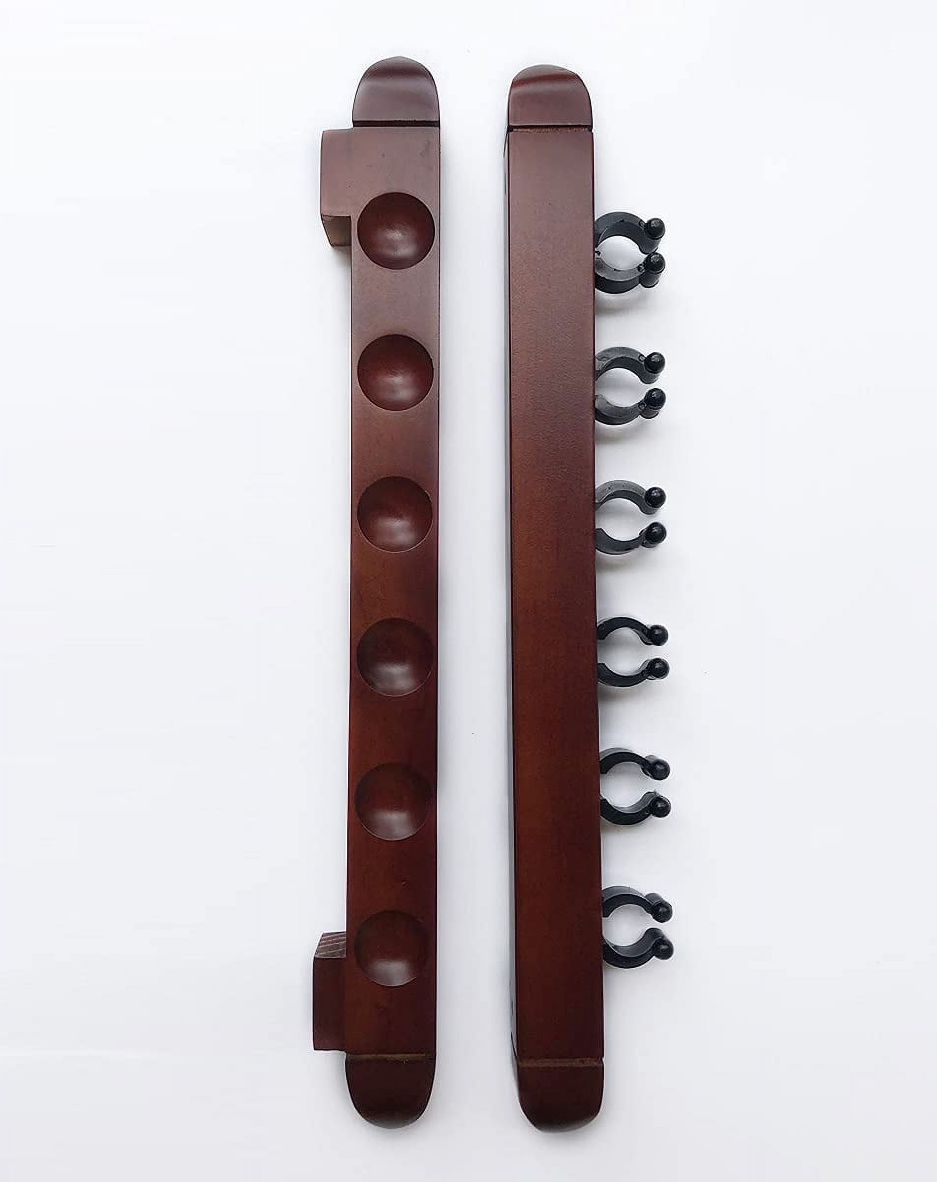 Billiard Cue Wall Rack, ABS Plastic Construction With EVA Foam Clips ...