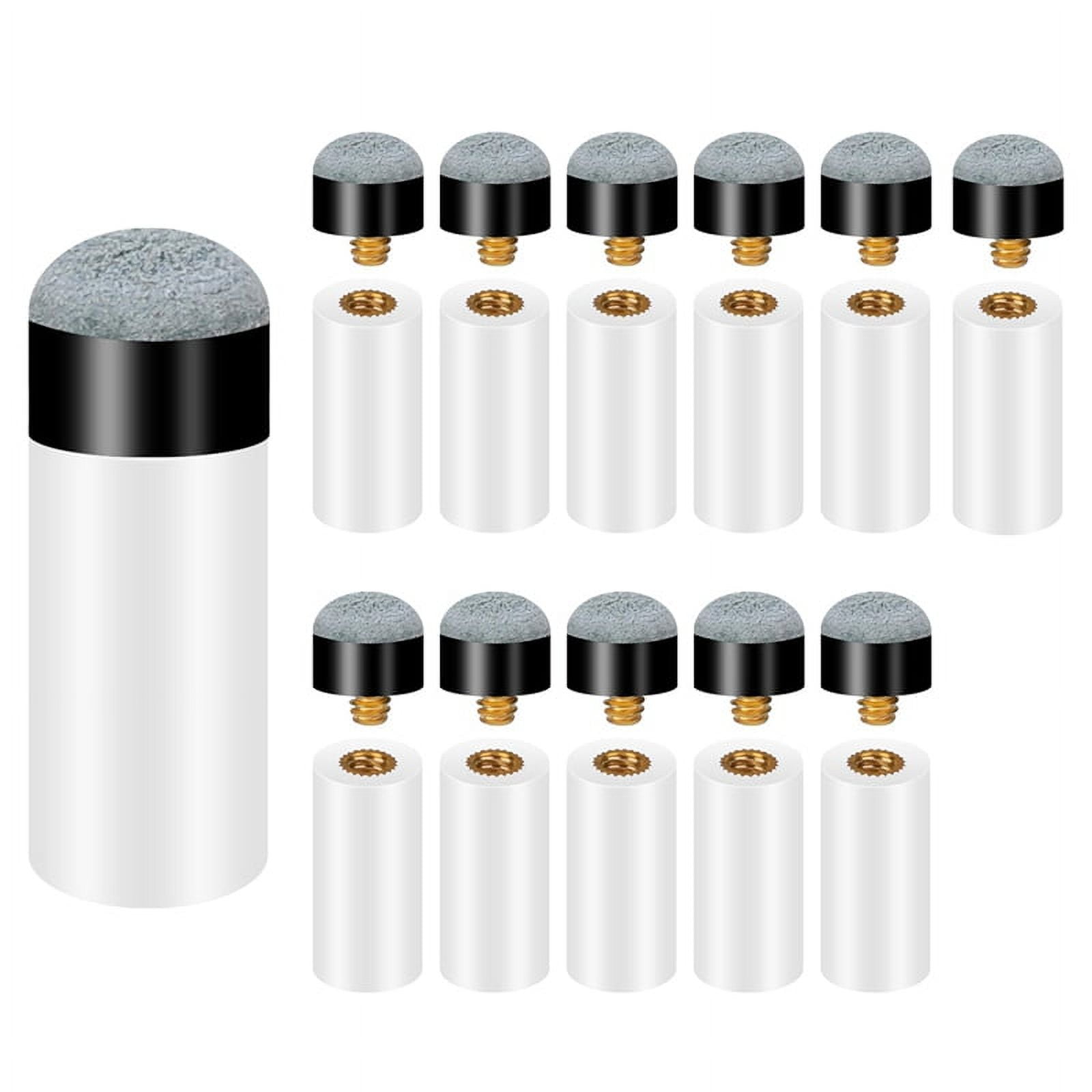 Billiard Cues Tips with Pool Cue Stick Ferrules Screw-on Billiard Pool ...