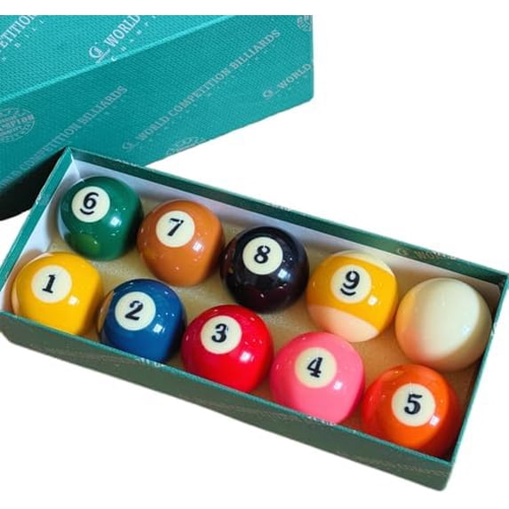 Billiard Nine-Ball,Standard Set 10 Pool Table Balls, 2-1/4 inch ...