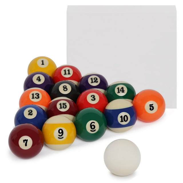 Billiard Pool Ball Deluxe Set 2 ¼” - 57.2 mm - Walmart.com