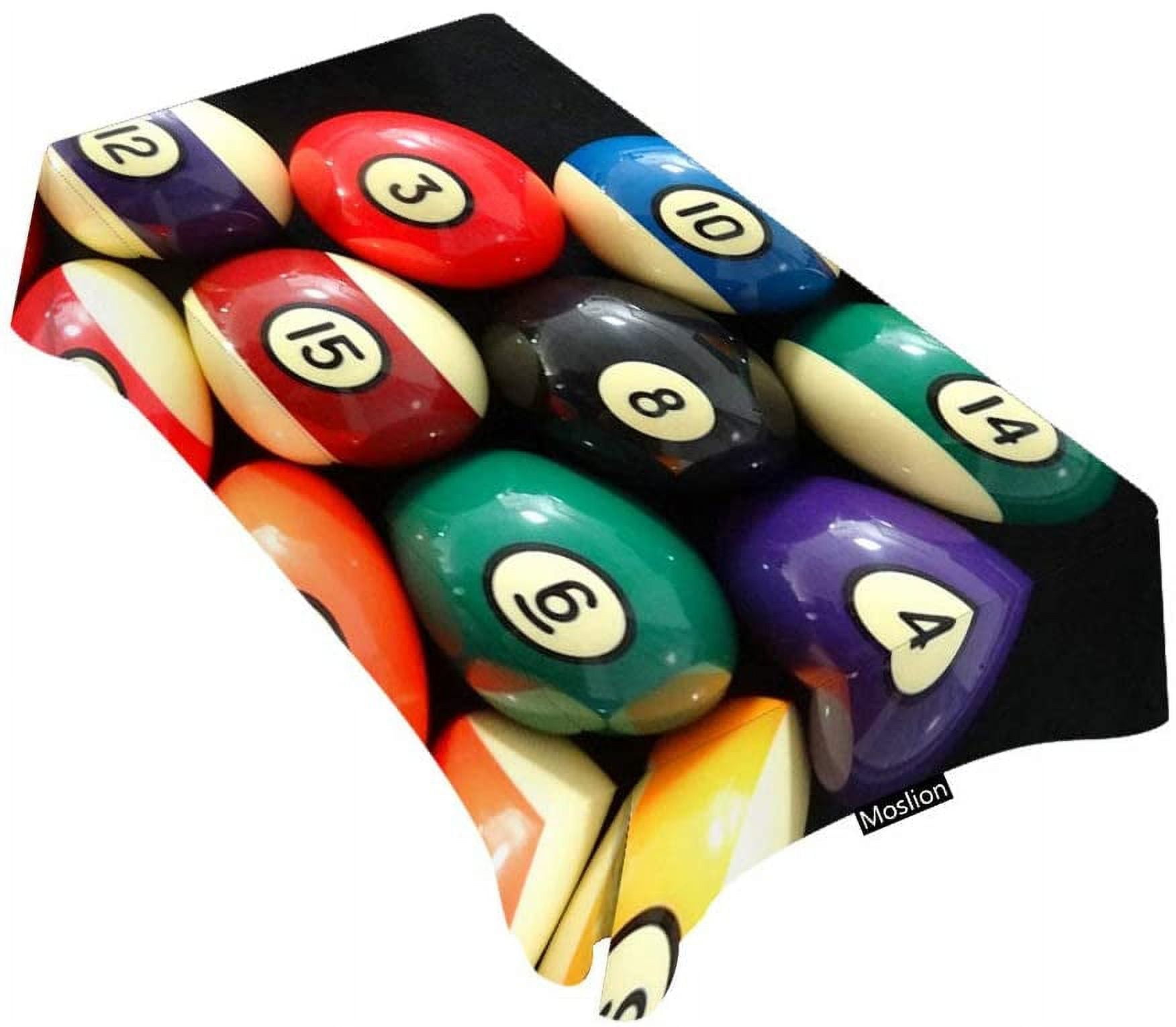 Billiard Pool Balls Tablecloth Table Cover for Dining/BBQ/Picnic/Coffee ...
