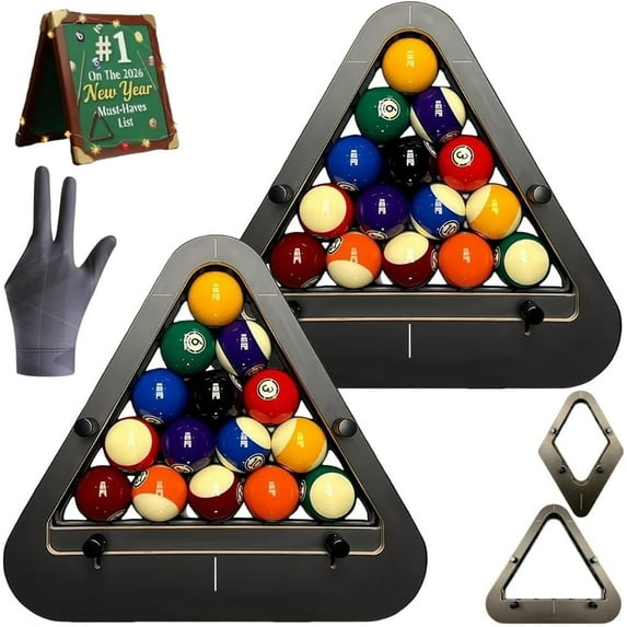Billiard Rack 9-Ball Pro, Precision-Engineered Professional Billiard ...