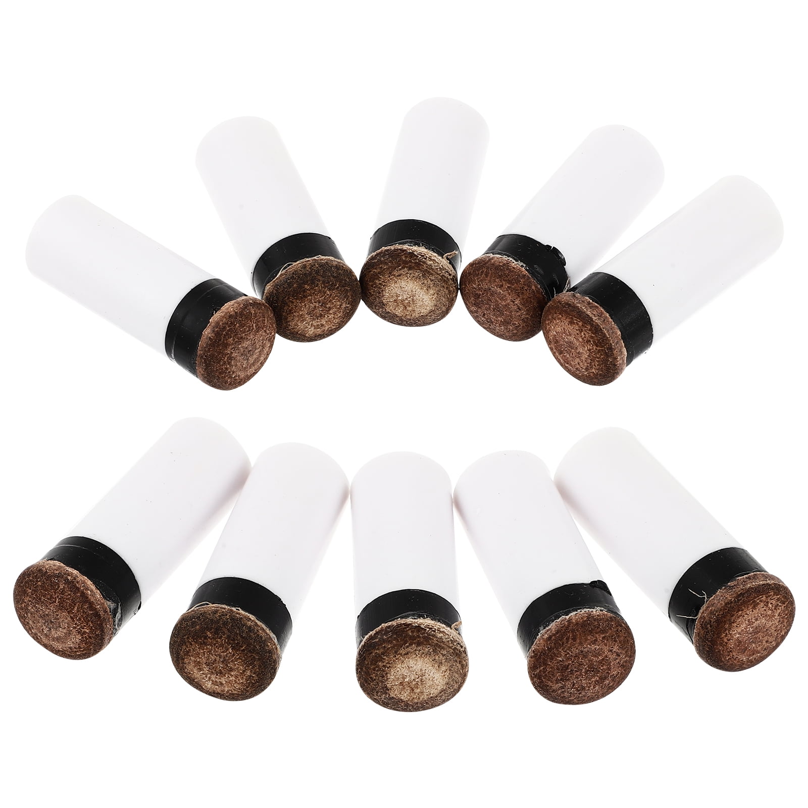 10pcs Portable Cue Tip for Pool and Snooker Billiard Cues White Tips ...
