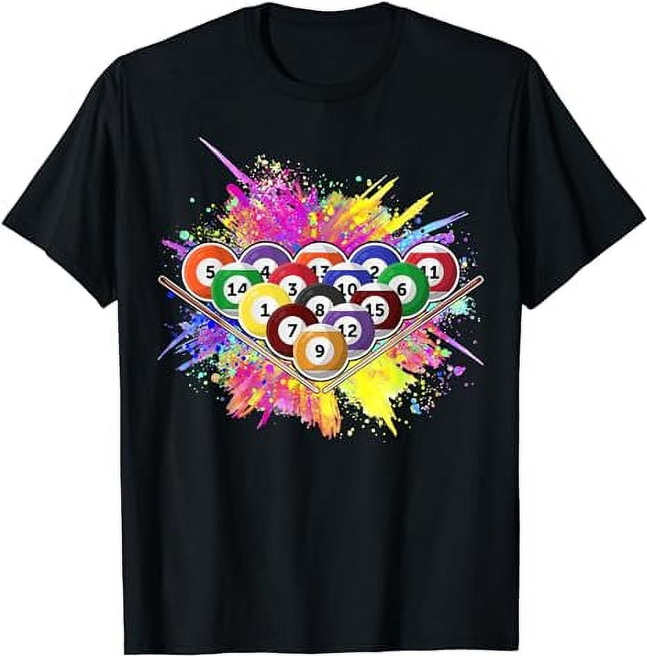 Billiard Table Carambolage Cue Billiard Club T-Shirt - Walmart.com