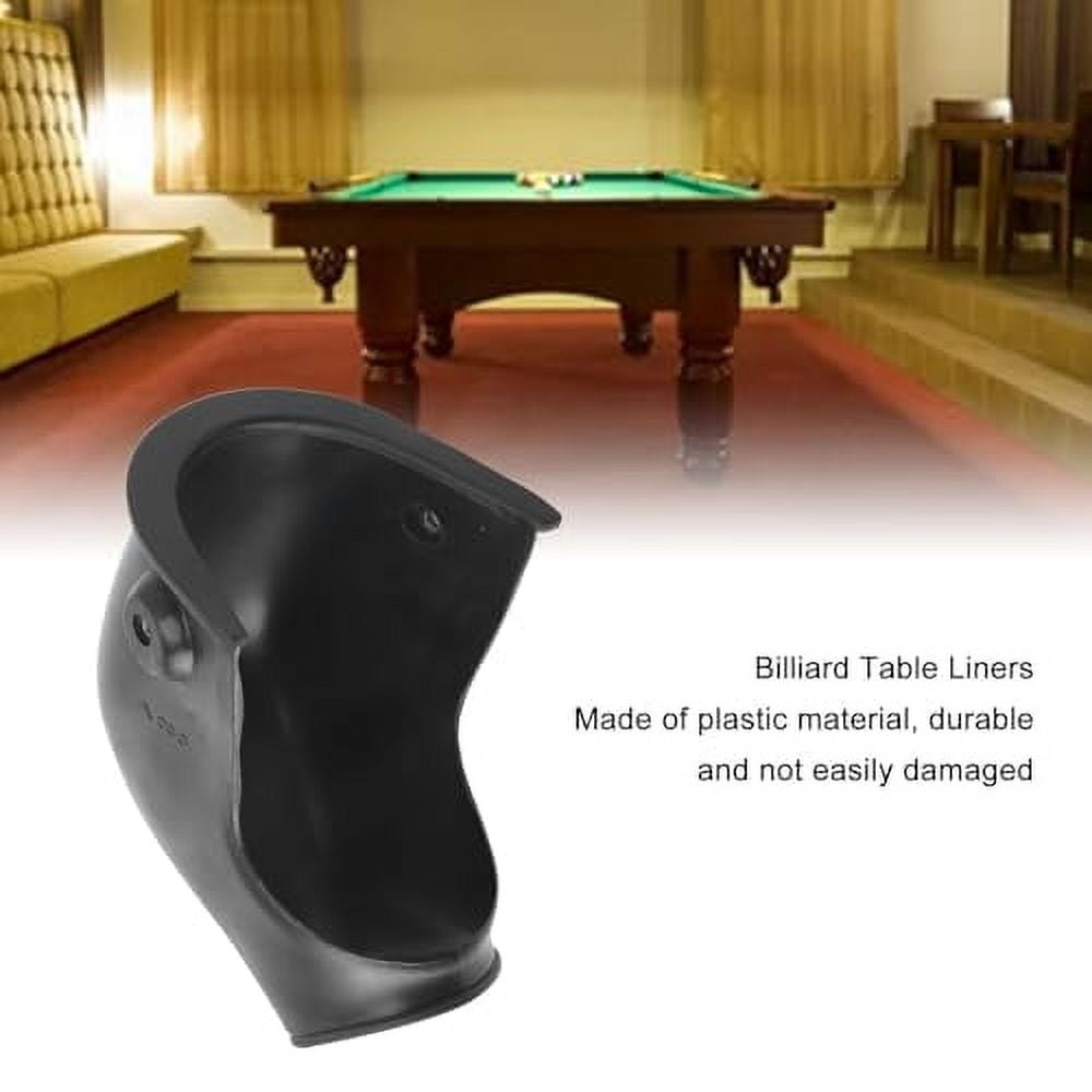 Billiard Table Liners, 6Pcs Plastic Pool Table Pocket Liner Replacement ...