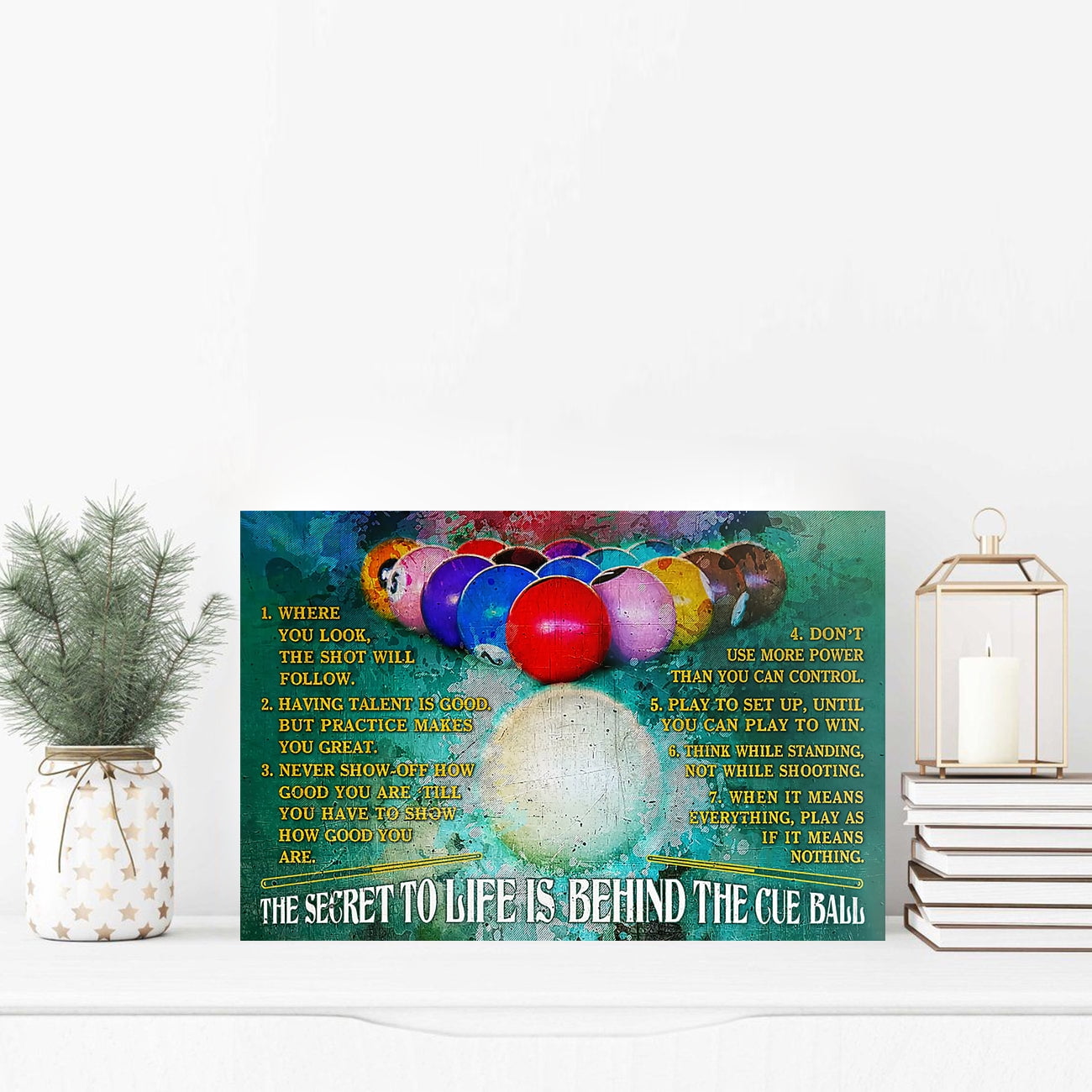 Billiard The Secret To Life Poster Billiard Poster Gift for Billiard ...
