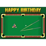 Billiard Themed Pool Table Edible Image Cake Topper, by Whimsical ...
