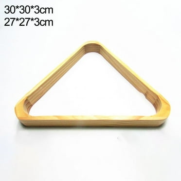 GSE Games & Sports Expert 2-Tone Solid Wood Billiard Ball Rack. 8-Ball ...