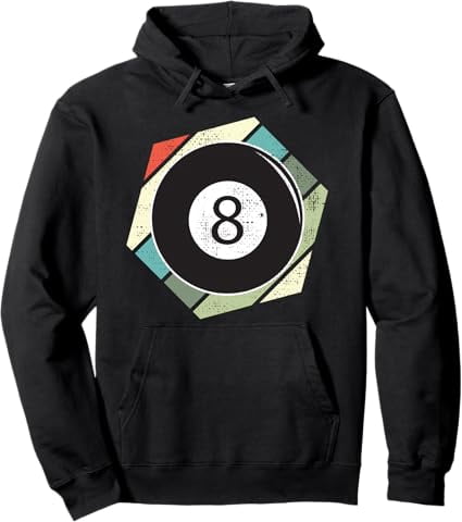 Billiards 8 Ball Retro Love For The Sport Billiards Player Pullover ...