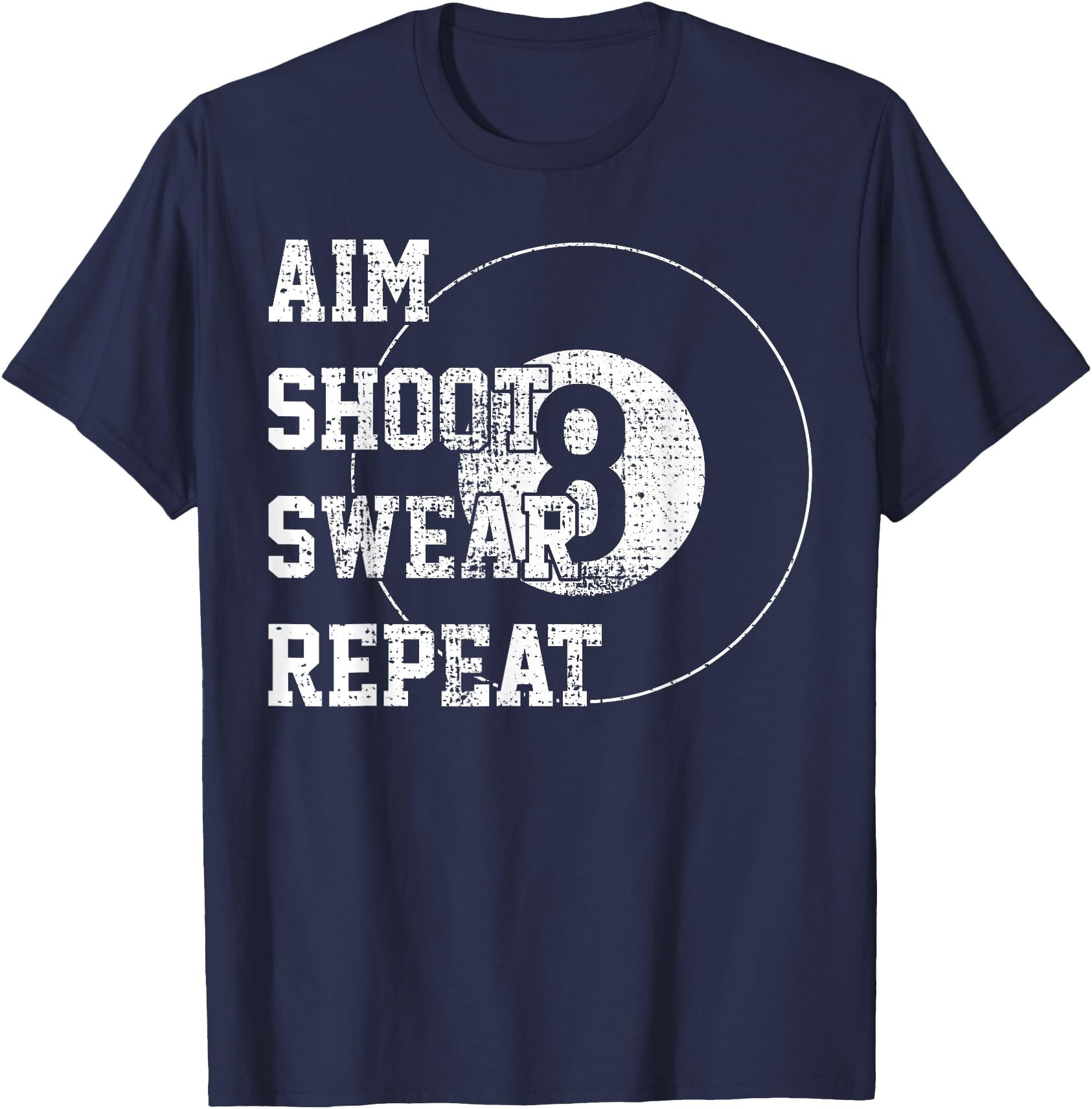 Billiards 8 Eight Odd Ball Retro Gift T-Shirt,Royal Blue color,size 5XL ...