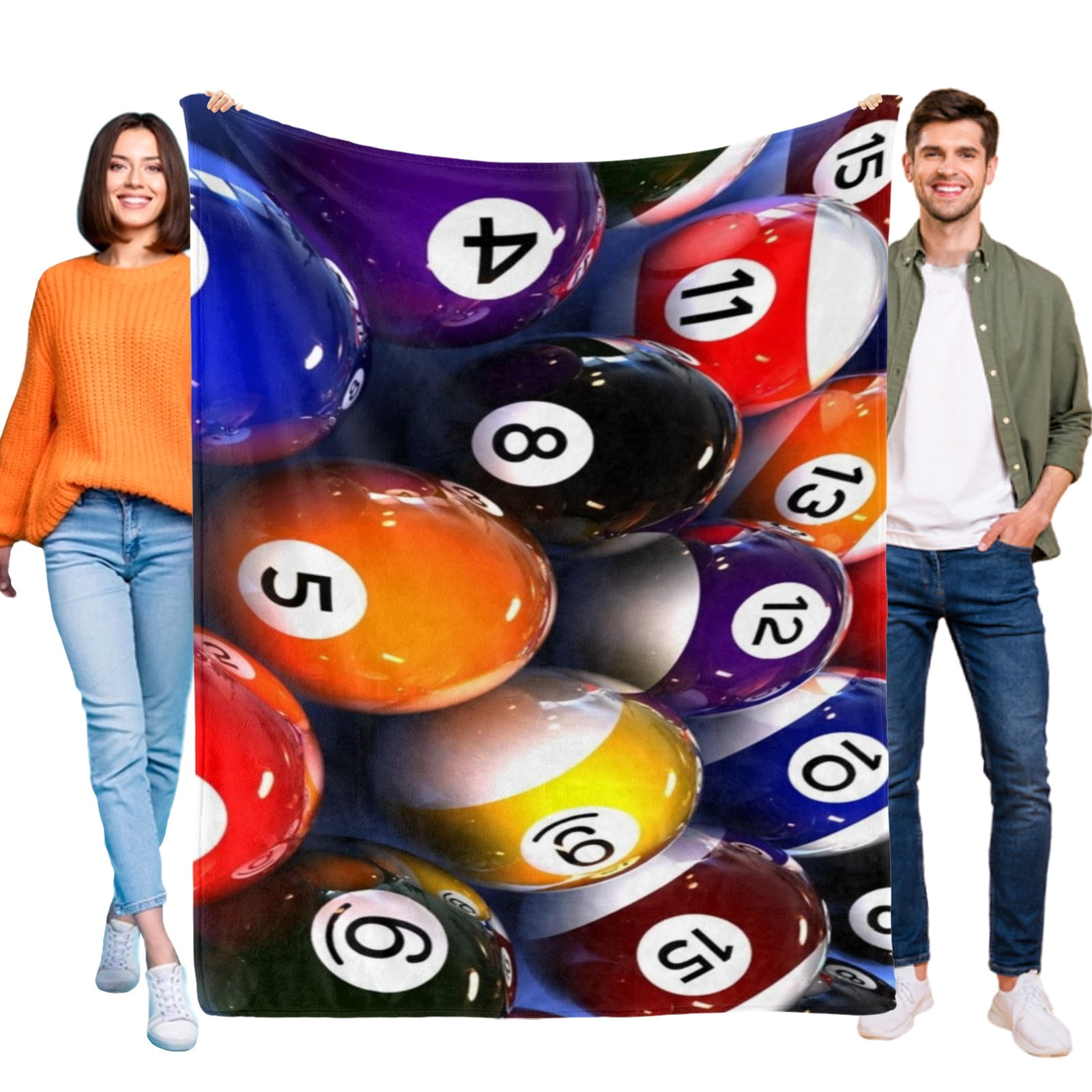 Billiards-Anti-Pilling Flannel Blanket Soft Lightweight Plush Fuzzy ...