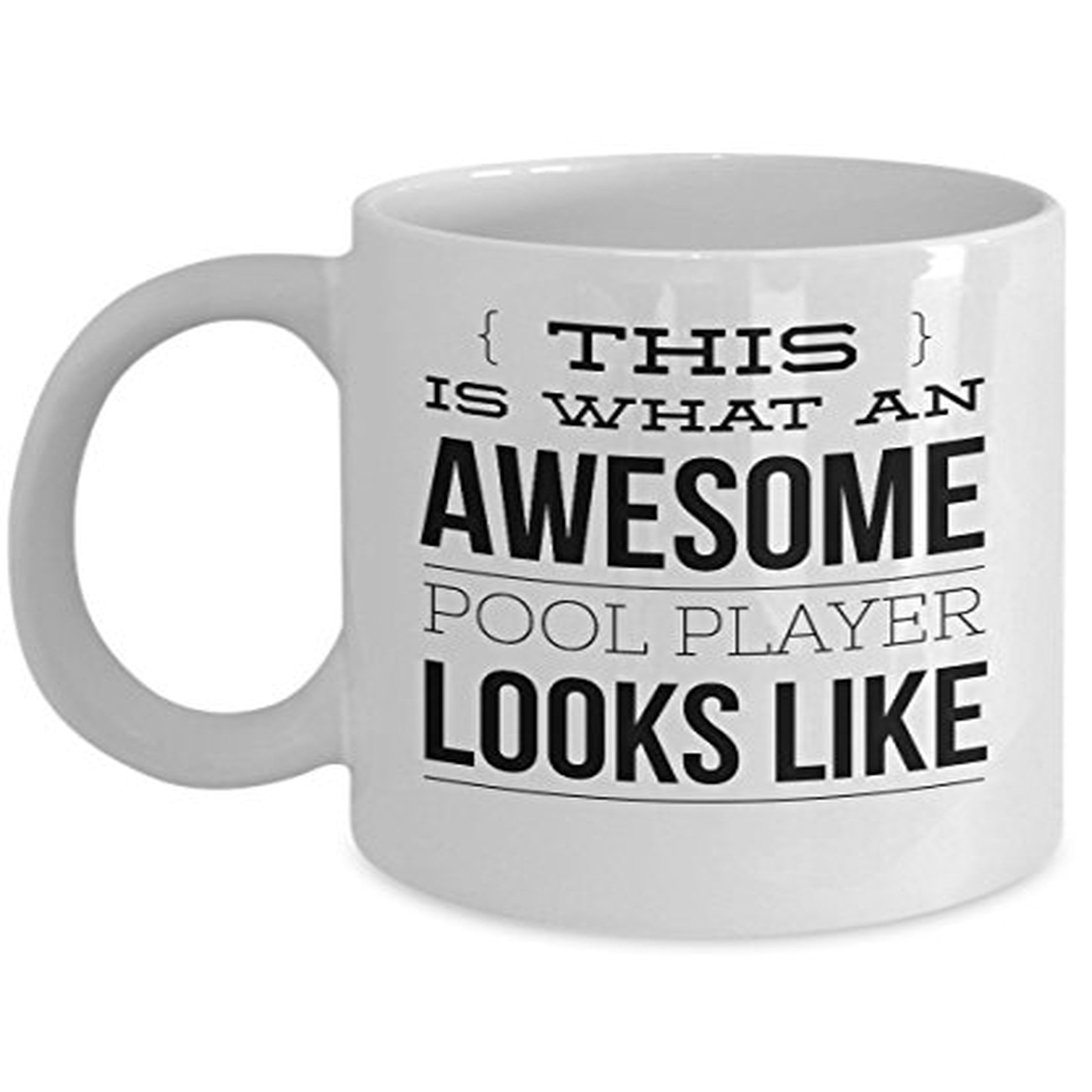 Billiards 11 oz Coffee Mug - Awesome Pool Player Gift White Ceramic ...