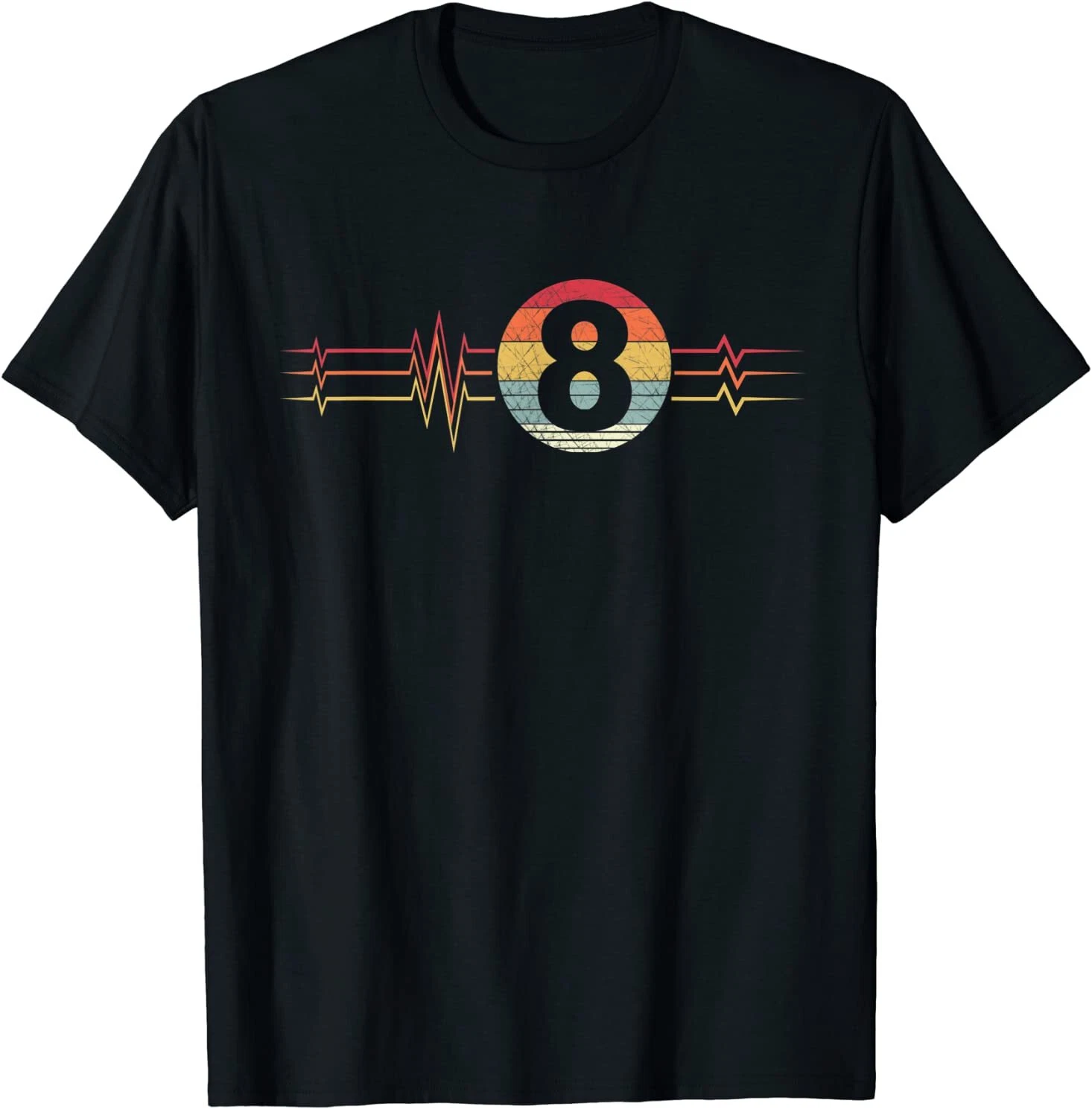 Billiards, Eight Ball Vintage Retro Best Design Great Vintage T-Shirt ...