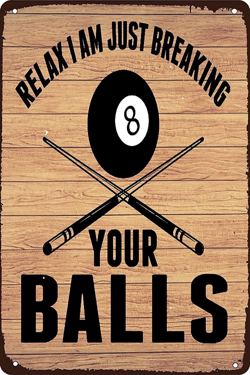 Billiards Fans Metal Signs Home Decor Billiards Side Pocket Tin Poster ...