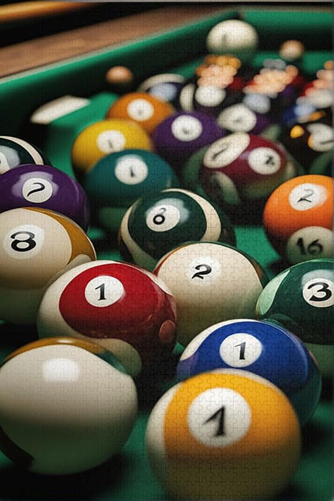 Billiards Game Jigsaw Puzzle for Adults 1000 Pieces Fun Challenging ...