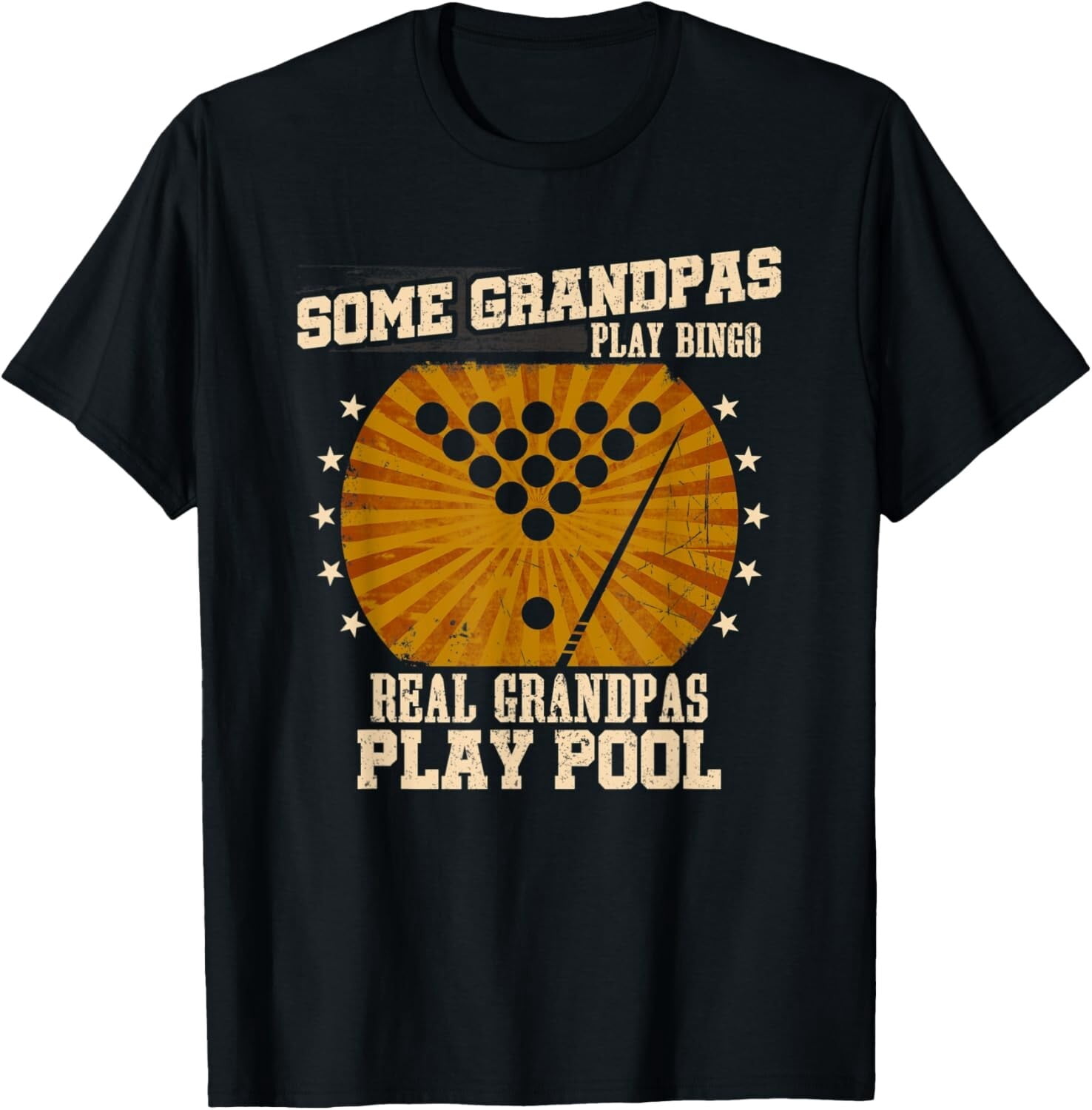 Billiards Grandpa Shirt - Real Grandpas Play Pool T-Shirt All Size S ...