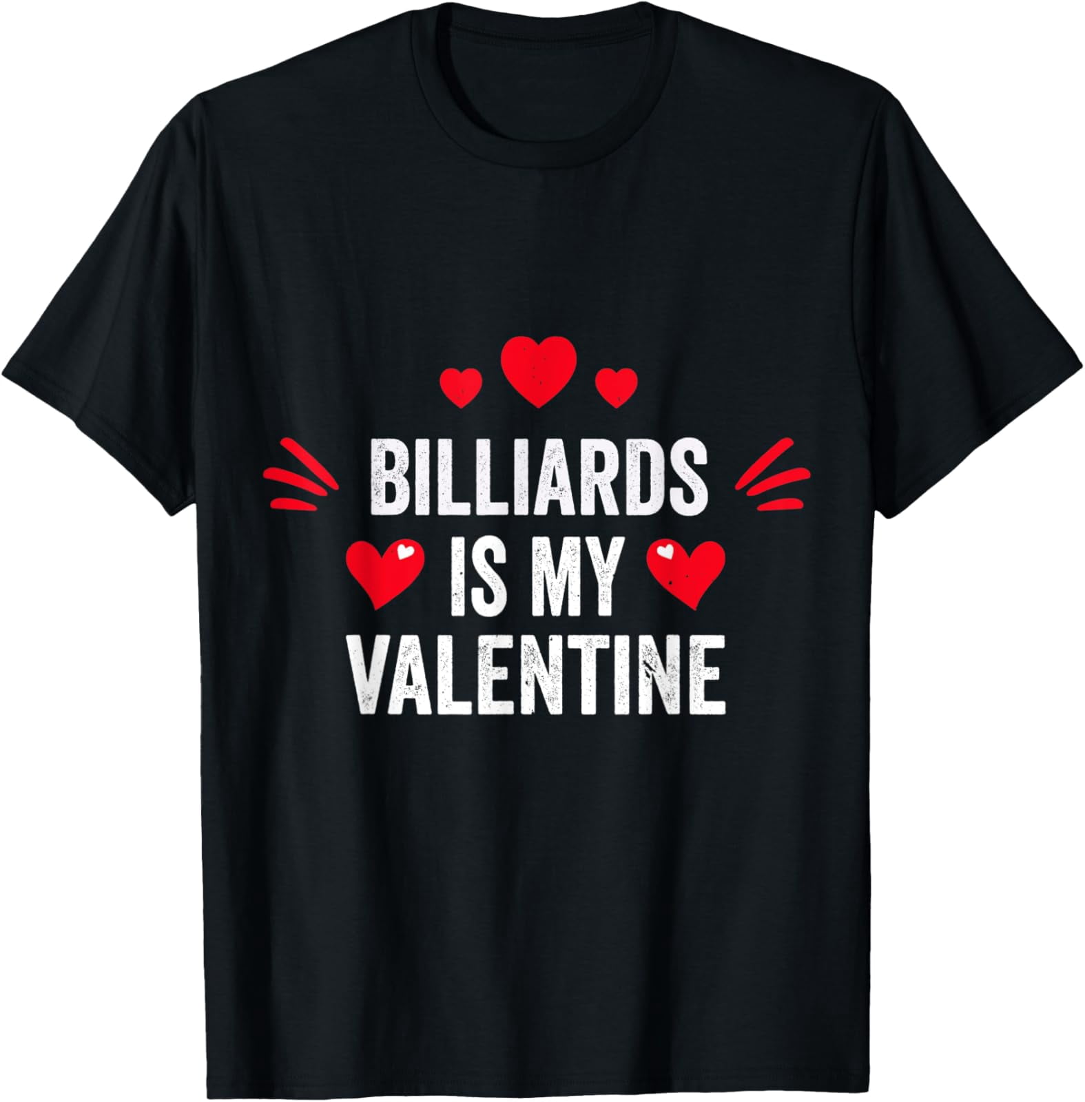 Billiards Is My Valentine Her Pool Player Fitness T-Shirt All Size S ...