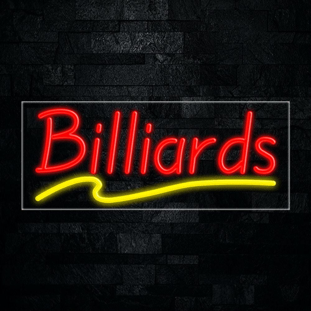 Billiards-LED Neon Sign 30"L x 12"H #30211 - Walmart.com