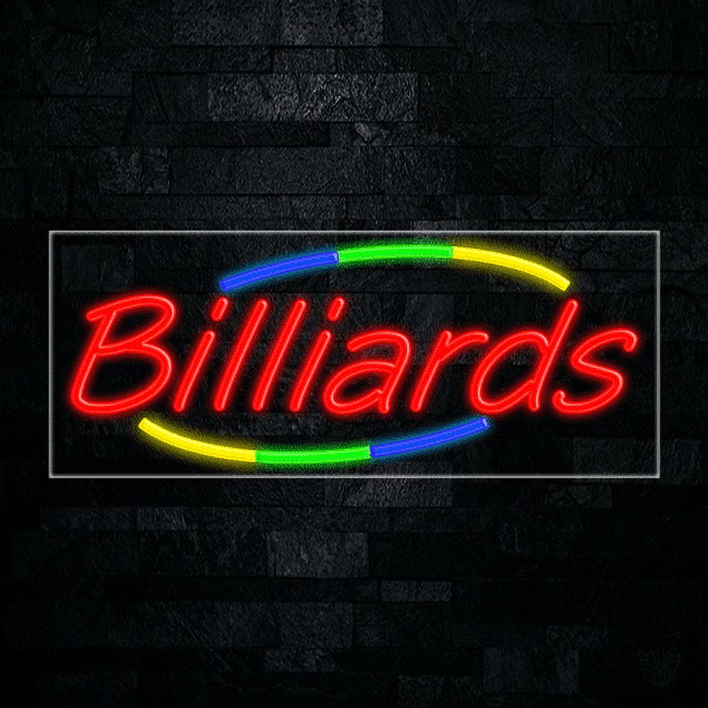 Billiards-LED Neon Sign 30"L x 12"H #30744 - Walmart.com