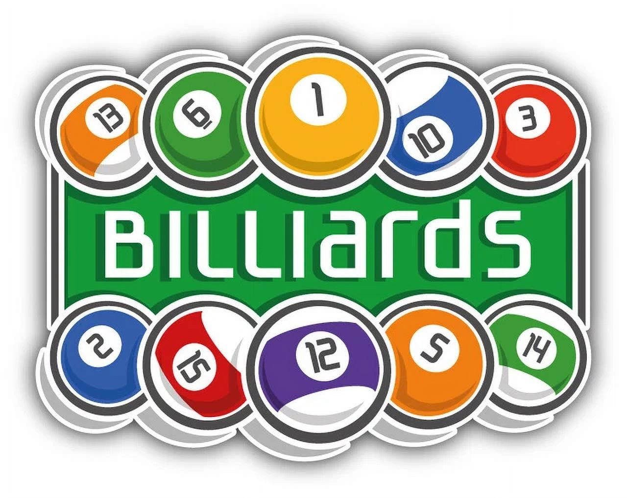 Billiards Label Car Sticker Phone Decal Water Bottle Stickers Car ...