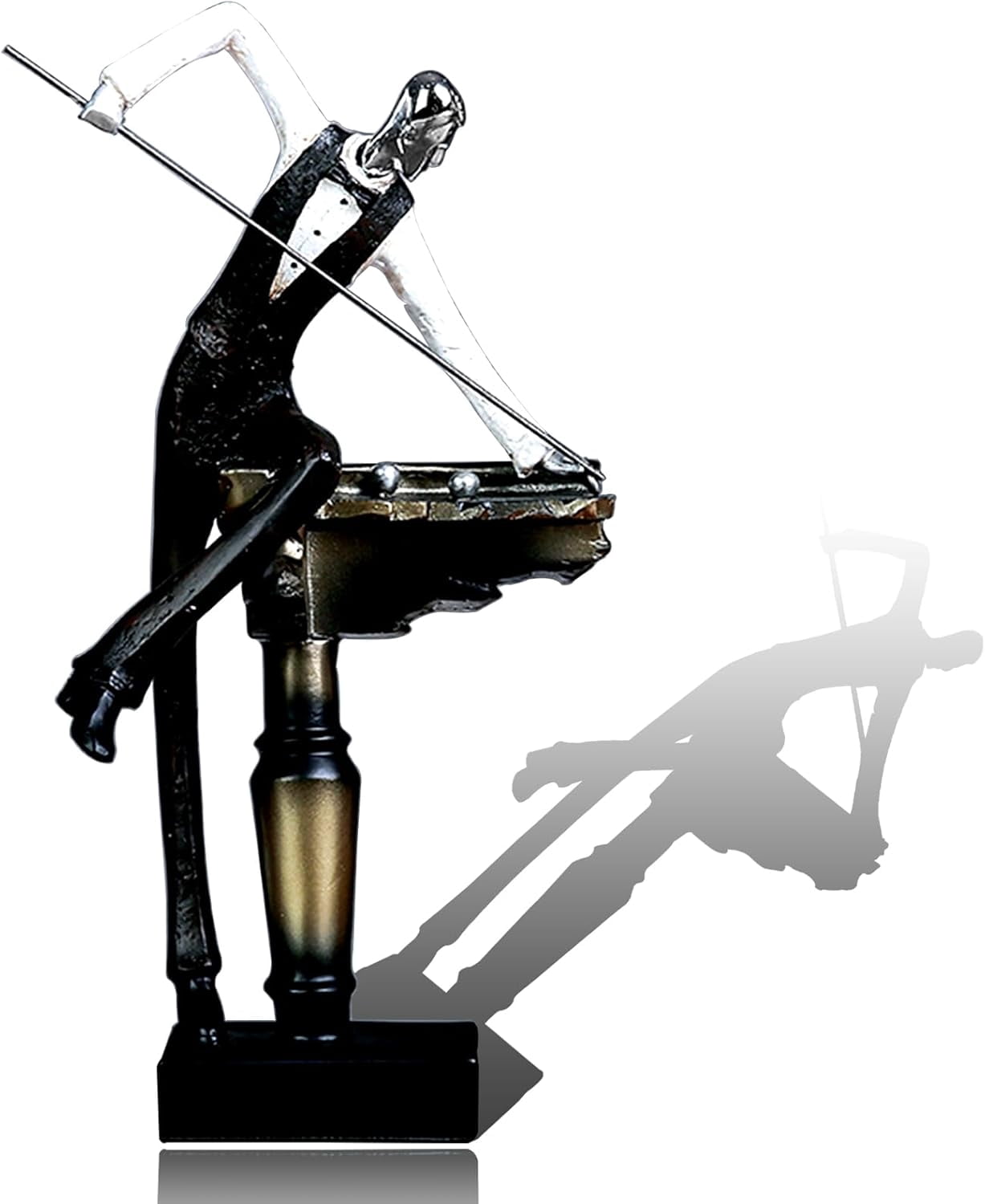 Billiards Man Woman Statues Boy Girls Player Sculpture, Creative ...
