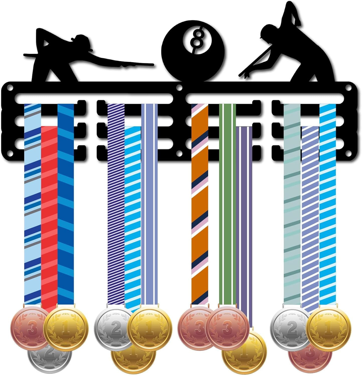 Billiards Medal Holder Iron Medal Rack Wall Mounted Medals Storage ...