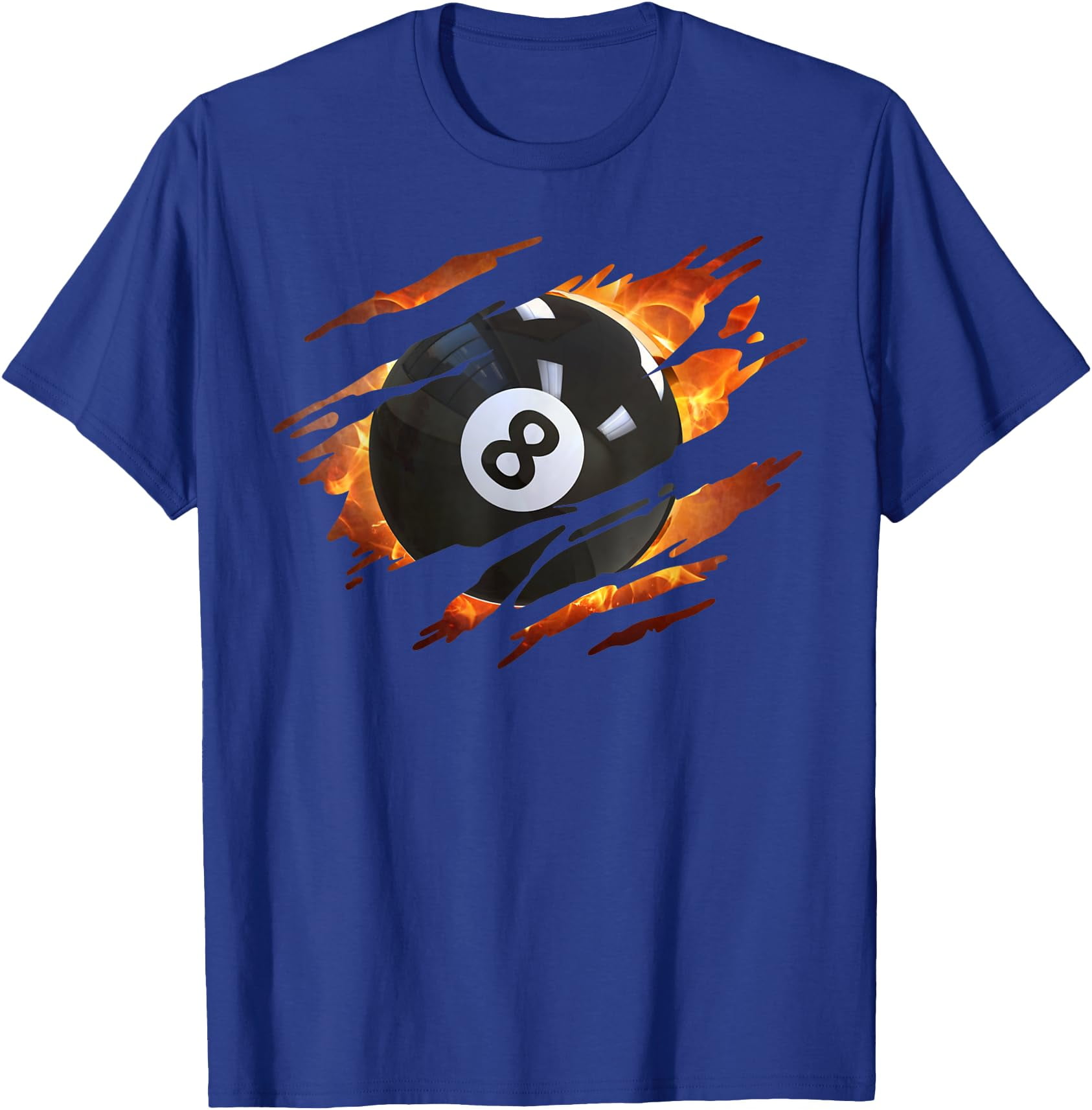 Billiards Men 8 Ball Pool League T-Shirt,Light Blue color,size M ...