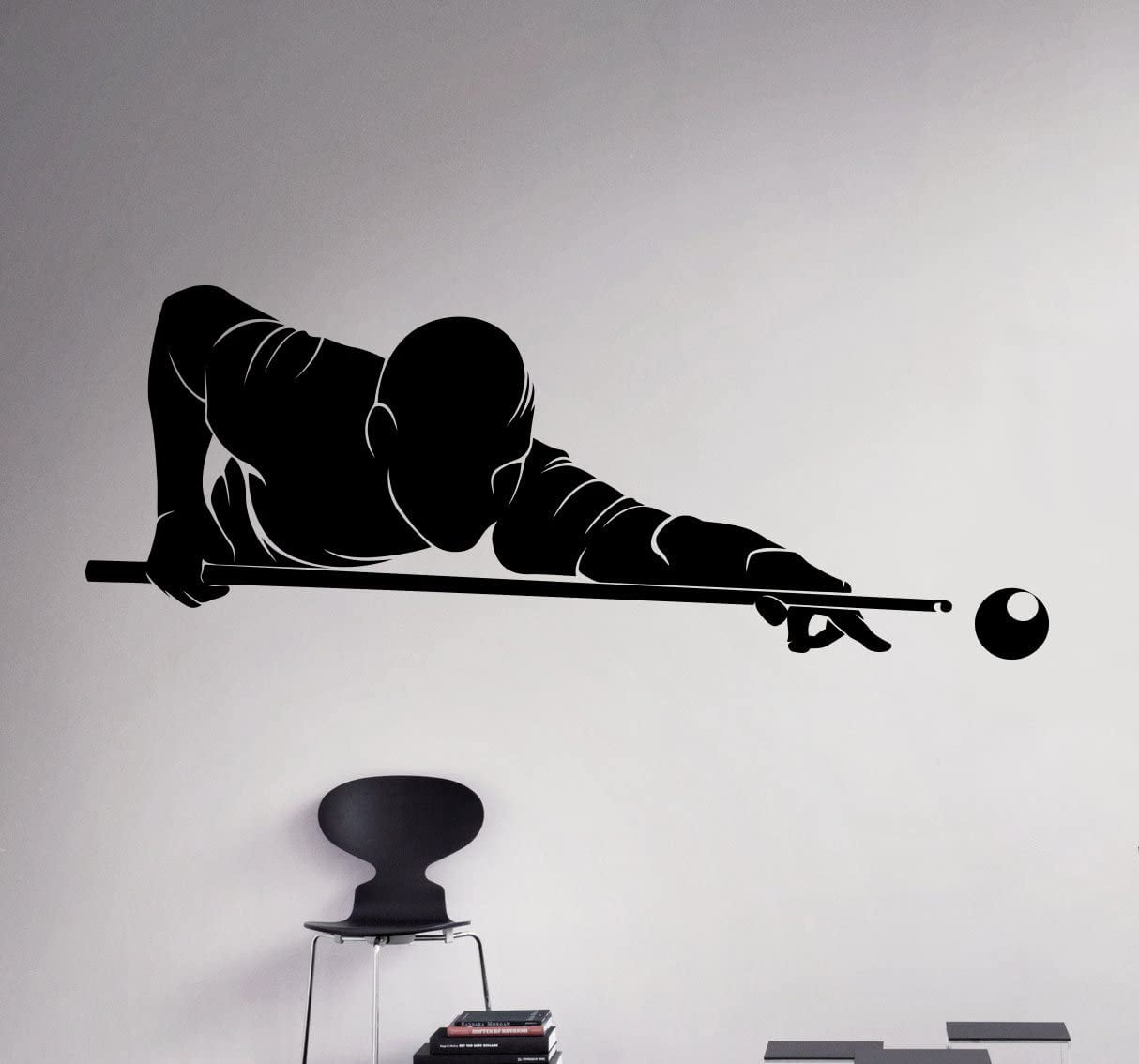 Billiards Player Wall Decal Sport Game Vinyl Sticker Home Decor Ideas ...